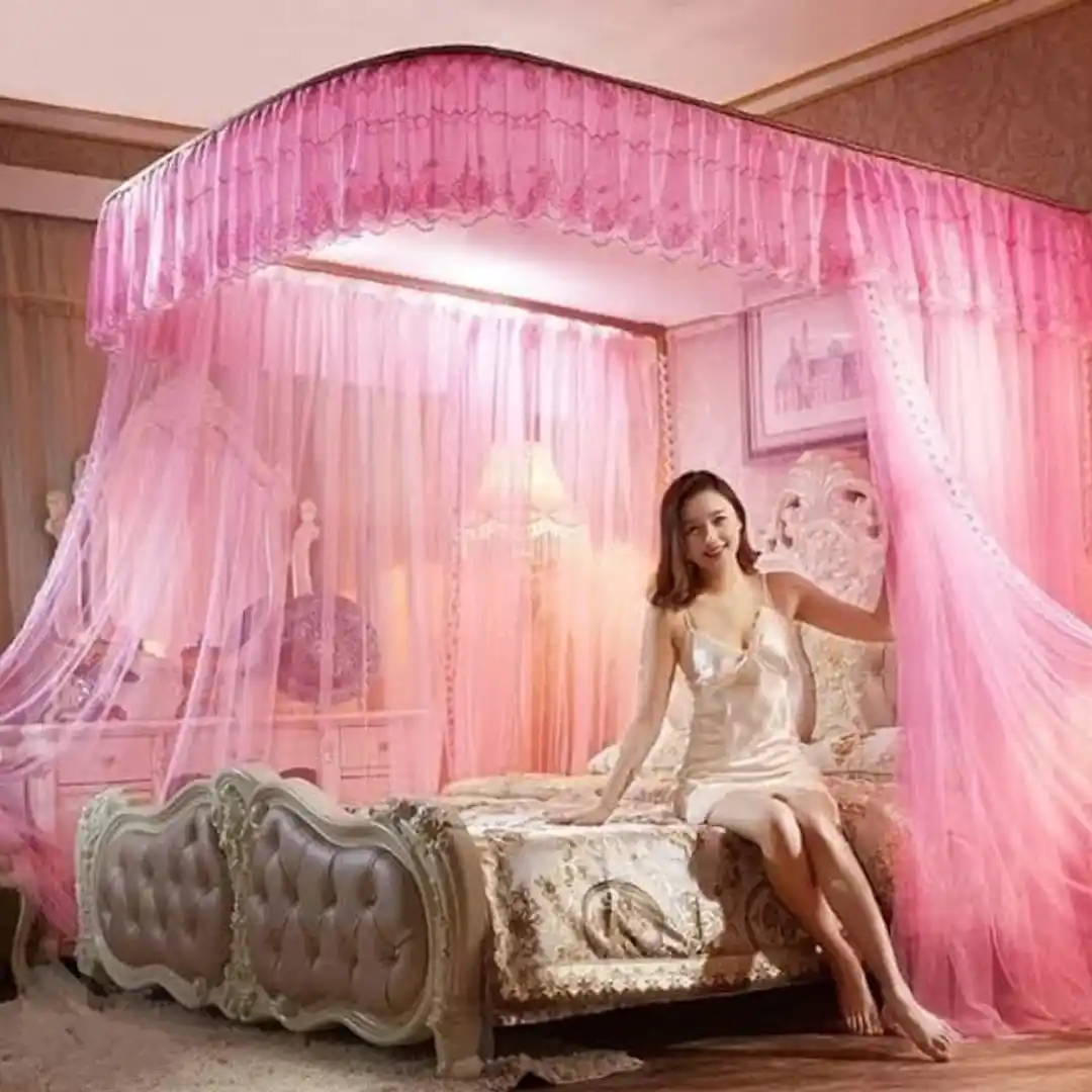 Two Stand Rail Mosquito Net with Sliding Rails - Grin Mart